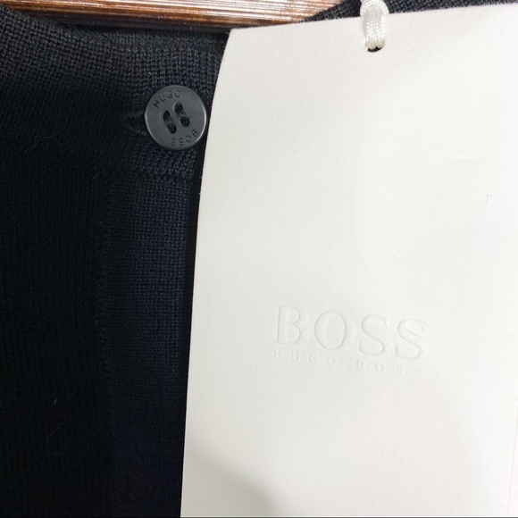 Hugo Boss | Sweaters | Hugo Boss Faithe Wool Textured Dot Cardigan | Poshmark